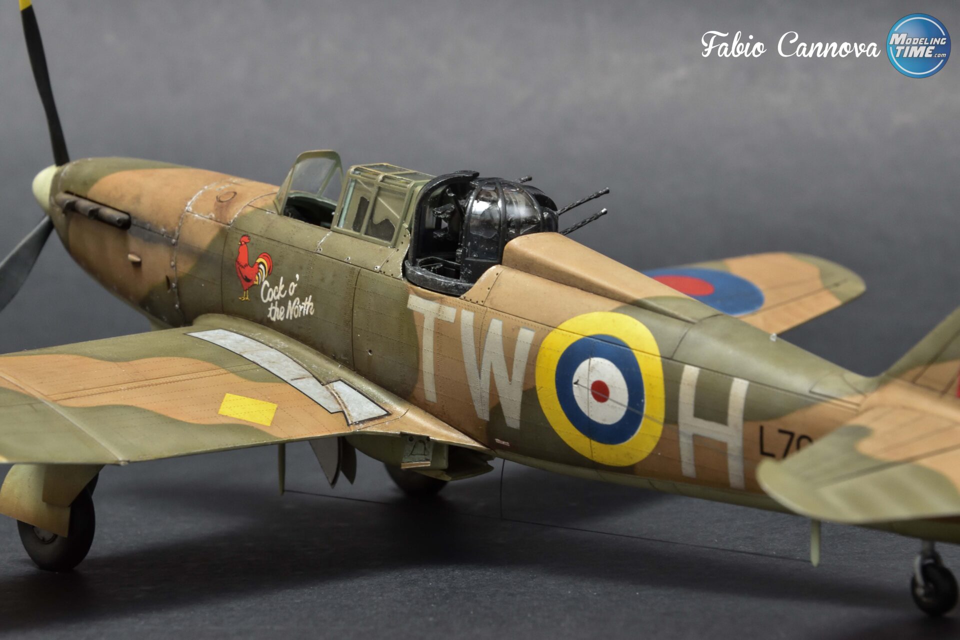 Boulton Paul Defiant dal kit Airfix in scala 1/48. www.modelingtime.com